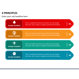 4 Principles PowerPoint Template - PPT Slides