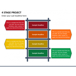 4 Stage Project PowerPoint Template - PPT Slides