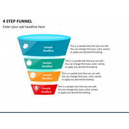 4 Step Funnel PowerPoint Template - PPT Slides