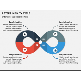 4 Steps Infinity Cycle for PowerPoint and Google Slides - PPT Slides