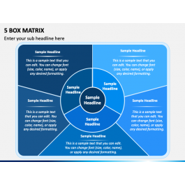 5 Box Matrix PowerPoint Presentation Slides - PPT Template