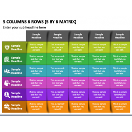 5 Columns 6 Rows PowerPoint Template - PPT Slides