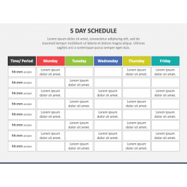 5 Day Schedule for PowerPoint and Google Slides - PPT Slides