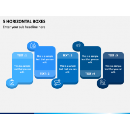 5 Horizontal Boxes PowerPoint Template - PPT Slides
