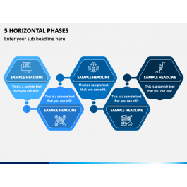 5 Horizontal Phases PowerPoint Template - PPT Slides