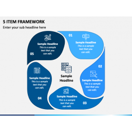 5 Item Framework PowerPoint Presentation Slides - PPT Template