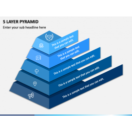 5 Layer Pyramid PowerPoint Presentation Slides - PPT Template