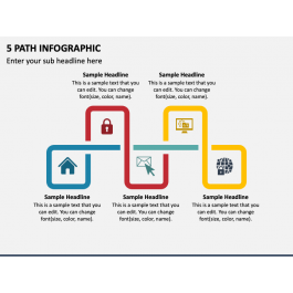 5 Path Infographic PowerPoint Presentation Slides - PPT Template