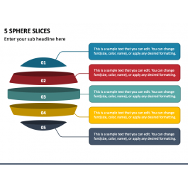 5 Sphere Slices PowerPoint Template - PPT Slides