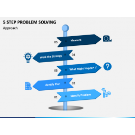5 Step Problem Solving PowerPoint and Google Slides Template - PPT Slides