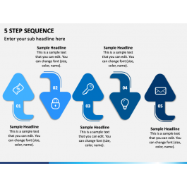5 Step Sequence PowerPoint Template - PPT Slides