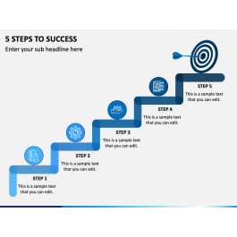 5 Steps To Success PowerPoint Template - PPT Slides