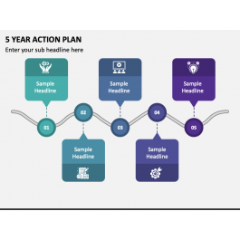 5 Year Action Plan PowerPoint Template and Google Slides Theme