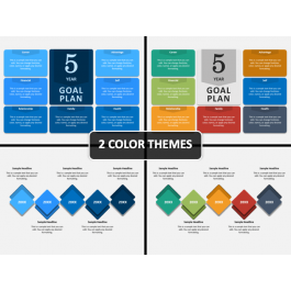 5 Year Plan PowerPoint and Google Slides Template - PPT Slides