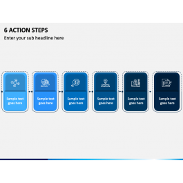 6 Action Steps PowerPoint Template - PPT Slides
