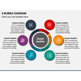 6 Bubble Diagram PowerPoint Presentation Slides - PPT Template