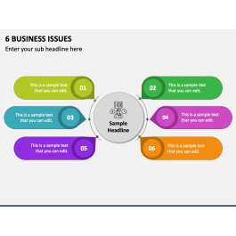 6 Business Issues PowerPoint Presentation Slides - PPT Template