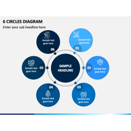 Free 6 Circles Diagram for PowerPoint and Google Slides - PPT Slides