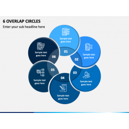 6 Overlap Circles PowerPoint Template - PPT Slides
