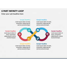 6 Part Infinity Loop for PowerPoint and Google Slides - PPT Slides