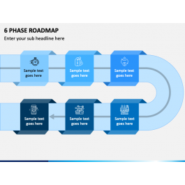 6 Phase Roadmap PowerPoint Presentation Slides - PPT Template