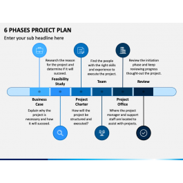 6 Phases Project Plan PowerPoint Template - PPT Slides