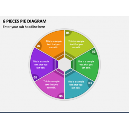 6 Pieces Pie Diagram PowerPoint Presentation Slides - PPT Template