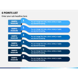 Free 6 Points List for PowerPoint and Google Slides - PPT Slides