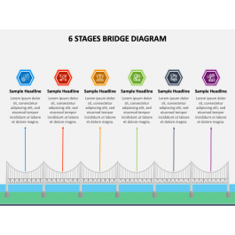 6 Stages Bridge Diagram for PowerPoint and Google Slides - PPT Slides