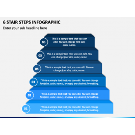 6 Stair Steps Infographic PowerPoint Template and Google Slides Theme