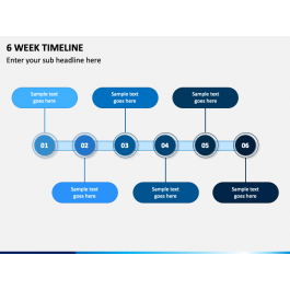 6 Week Timeline PowerPoint Template - PPT Slides