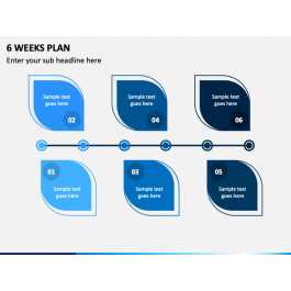 6 Weeks Plan PowerPoint Template - PPT Slides