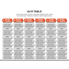 6x10 Table for PowerPoint and Google Slides - PPT Slides