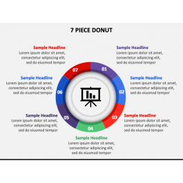 7 Piece Donut for PowerPoint and Google Slides - PPT Slides