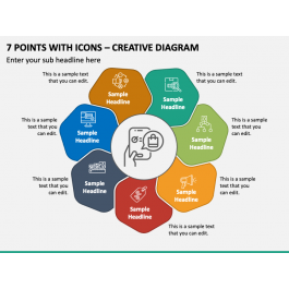 7 Points with Icons - Creative Diagram PowerPoint Presentation Slides ...