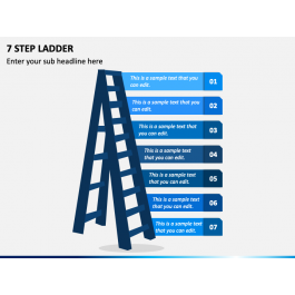 7 Step Ladder PowerPoint Template and Google Slides Theme