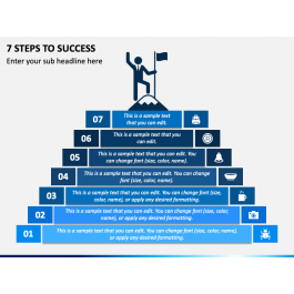 7 Steps to Success PowerPoint Presentation Slides - PPT Template