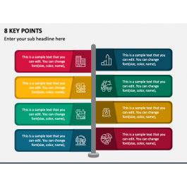8 Key Points PowerPoint Presentation Slides - PPT Template