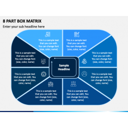 8 Part Box Matrix PowerPoint Presentation Slides - PPT Template