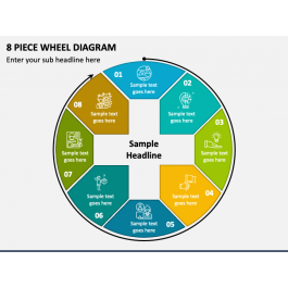 8 Piece Wheel Diagram PowerPoint Presentation Slides - PPT Template