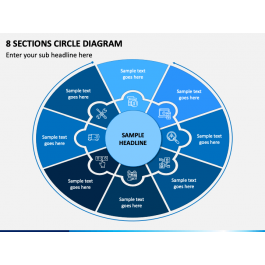8 Sections Circle Diagram PowerPoint Template - PPT Slides