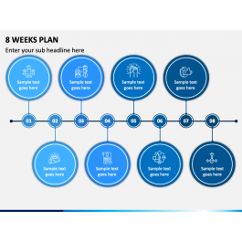 8 Weeks Plan PowerPoint Template - PPT Slides