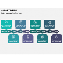 8 Year Timeline PowerPoint Template and Google Slides Theme