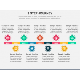 9 Step Journey for PowerPoint and Google Slides - PPT Slides