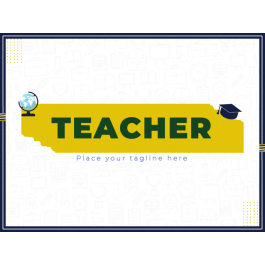 Free - About Teacher Presentation Theme for PowerPoint and Google Slides
