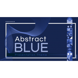 Abstract Blue Theme for PowerPoint and Google Slides - PPT Slides