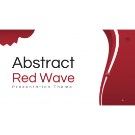 Free - Abstract Red Wave Theme for PowerPoint and Google Slides - PPT ...