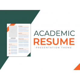 Free - Academic Resume PowerPoint Template and Google Slides Theme