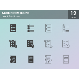 Action Item Icons for PowerPoint and Google Slides - PPT Slides