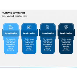 Actions Summary PowerPoint and Google Slides Template - PPT Slides